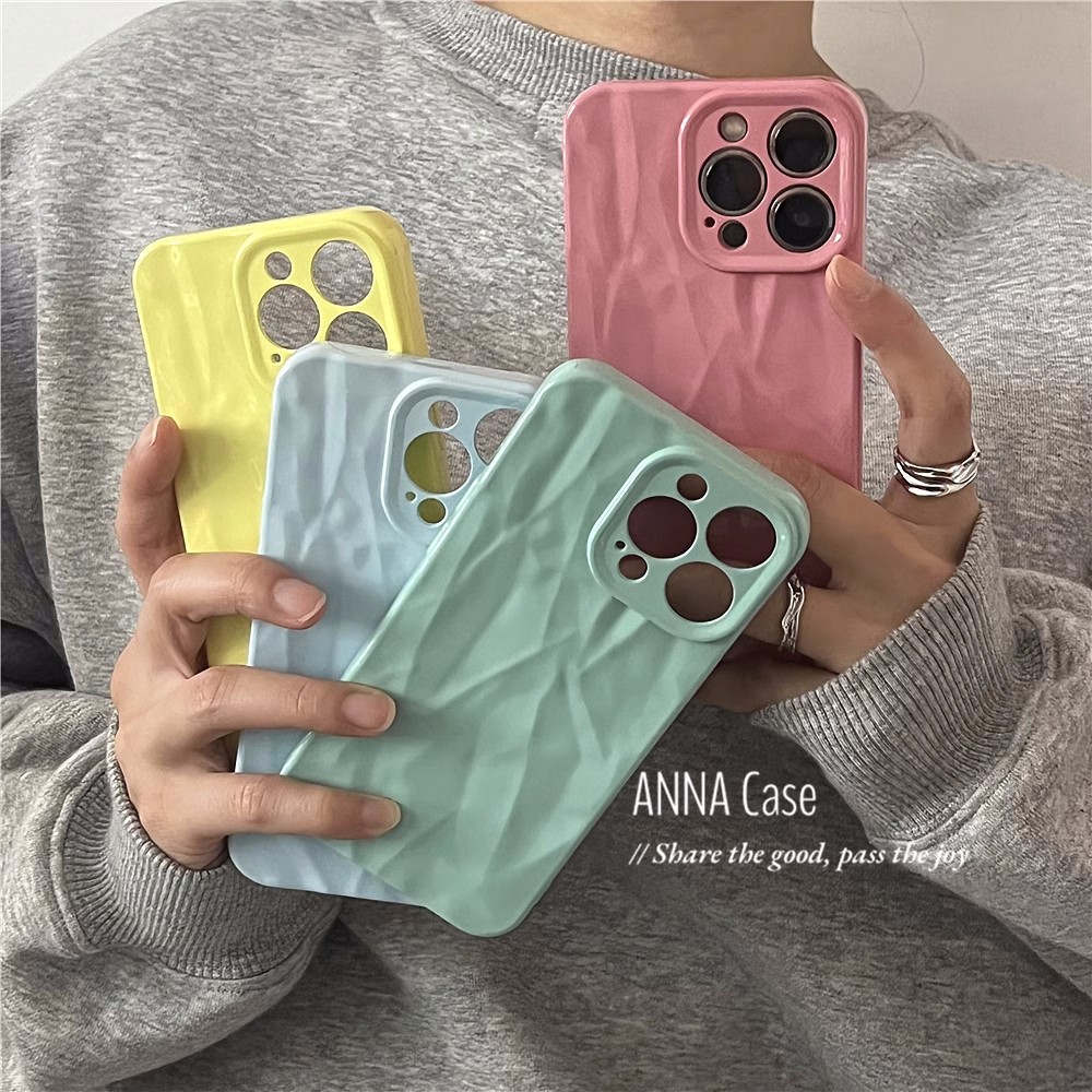 Summer candy color pleated wrinkles suitable for Xiaomi 14/13 mobile ...