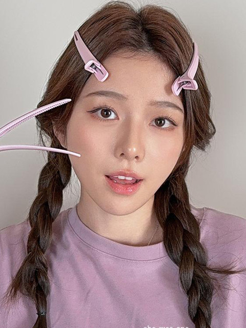 Hair root fluffy clip forehead side bangs seamless duckbill clip high ...