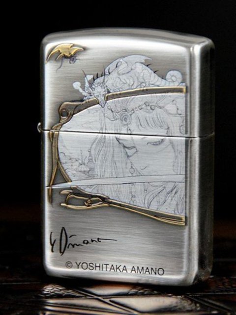 ZIPPO kerosene lighter imported from Japan Fantasy Yoshitaka Amano ...