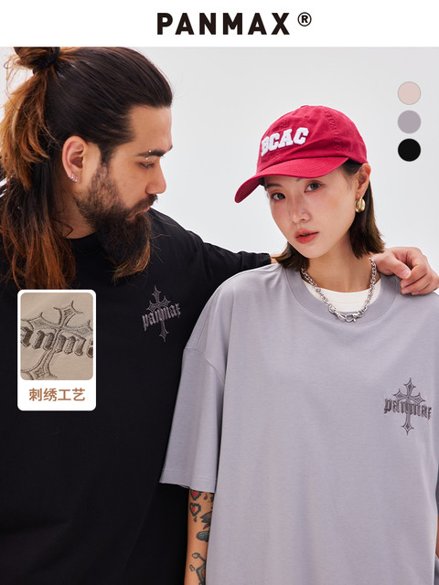 PANMAX trendy brand large size men's clothing 2025 summer new round ...