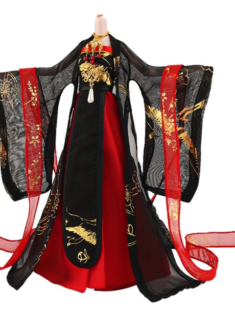 29cm Ye Luoli doll costume Hanfu costume shoes complete set of accessories 30cm doll Ke'er Xinyi ...