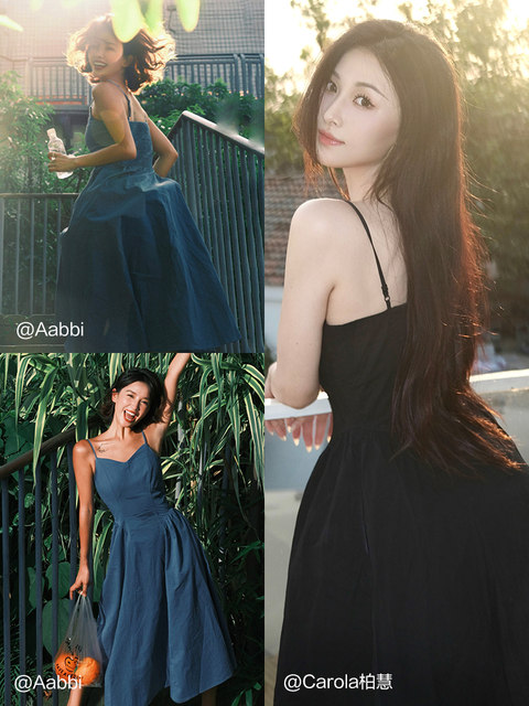 Semir dress for women, slim V-neck, blue, elegant and fashionable 2025 ...