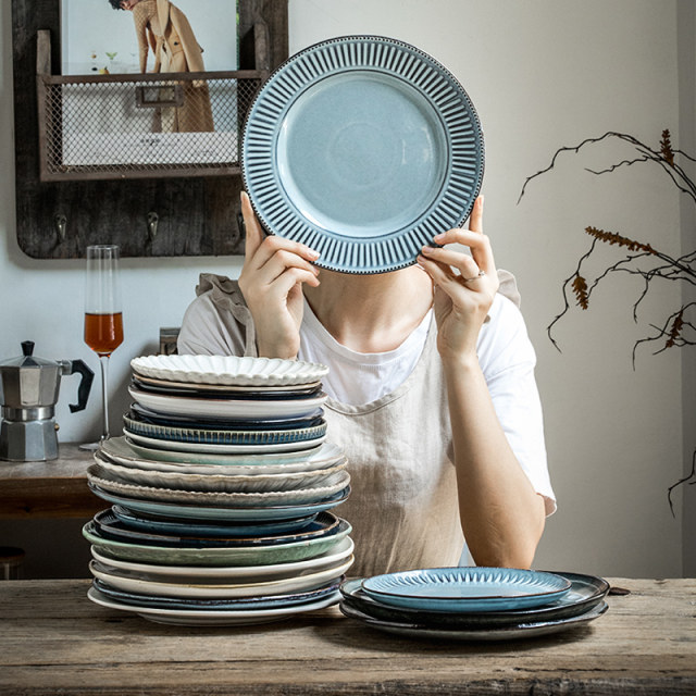 Super good -looking plate collection ~ Ceramic shallow plate deep plate ...