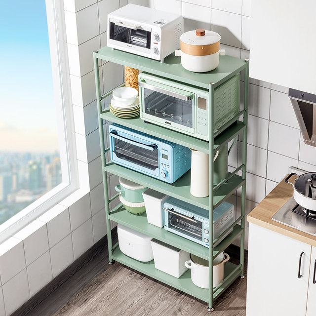 Kitchen rack floor-standing multi-layer storage rack household ...
