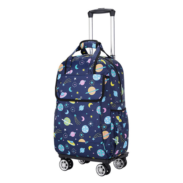 Universal wheel trolley travel bag multifunctional portable waterproof ...