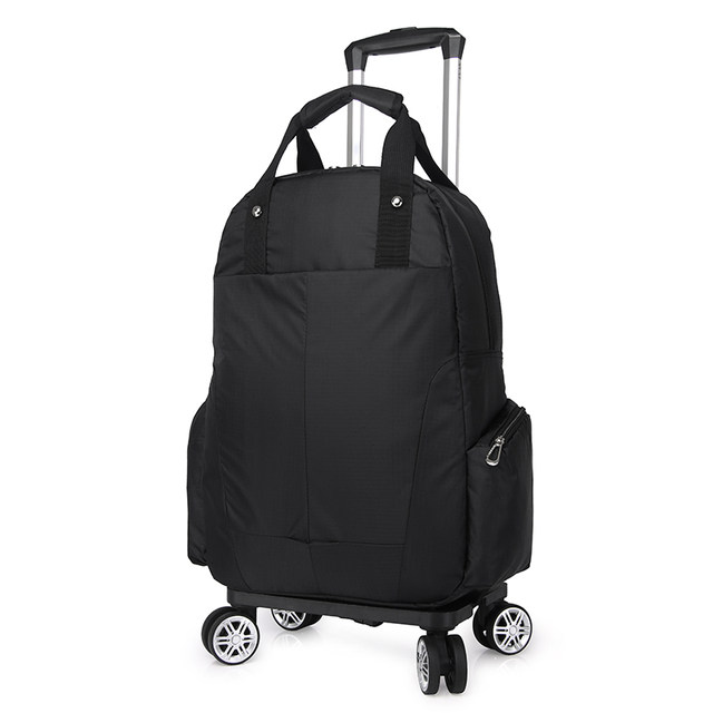 Trolley backpack, large capacity, short-distance travel, dual-purpose ...