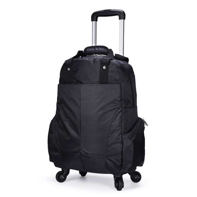 Trolley backpack, large capacity, short-distance travel, dual-purpose ...