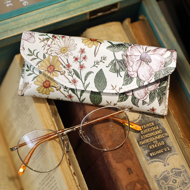 Glasses Box INS portable pressure -proof girl retro literary boys creative personality Sun eye ...