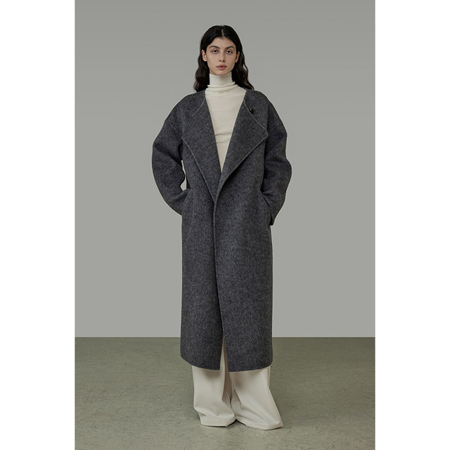 Unspoken100 wool double -sided woolen woolen coat women's winter 2024 ...