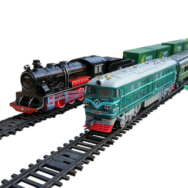 Fenfa track Dongfeng high-speed rail steam green leather children's ...
