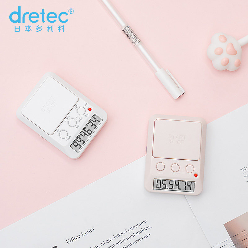 DRETEC T-580 นาฬิกาจับเวลาถอยหลัง - ห้องครัว, การเรียน, สัญญาณเตือนแบบเงียบ
