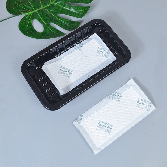 Fresh water -absorbing pads salmon beef steak cold fresh meat blood ...