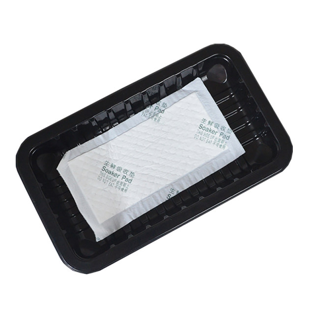 Fresh water -absorbing pads salmon beef steak cold fresh meat blood ...