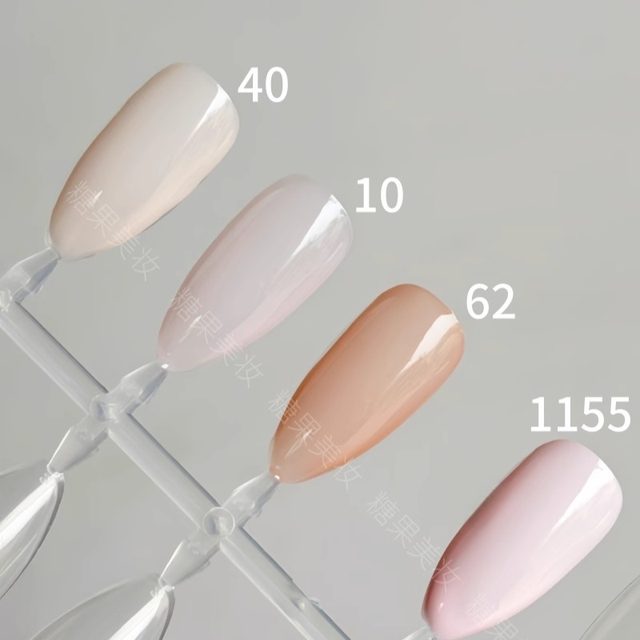 American nail polish Essie spring twist bottle ice-transparent nude ...