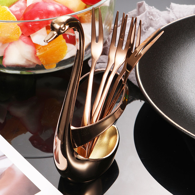 304 stainless steel fruit fork set European creative cute household ...