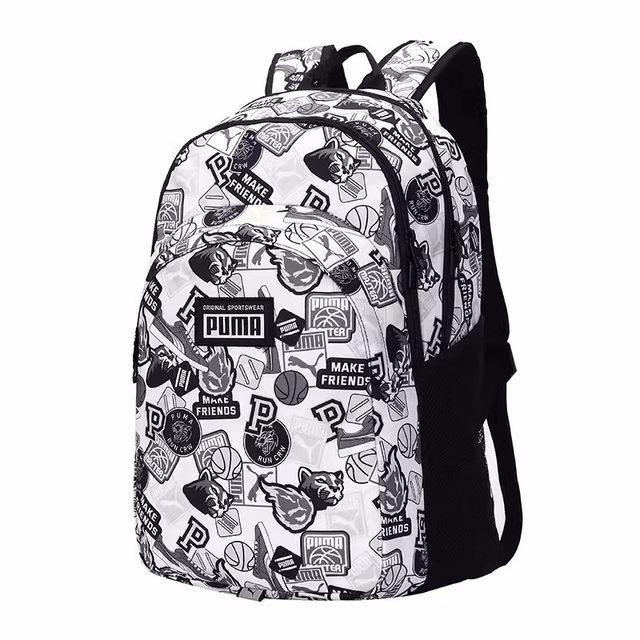 PUMA Puma backpack backpack men and women graffiti printed large ...