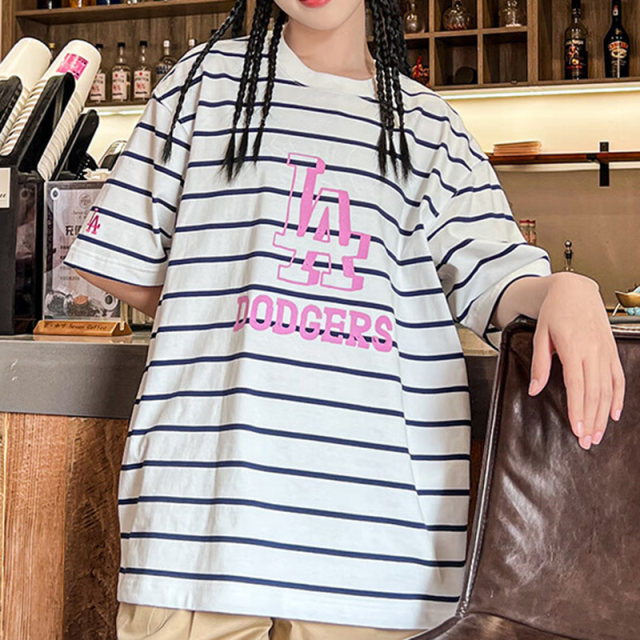 MLB short-sleeved men's and women's T-shirt summer new loose fashion ...