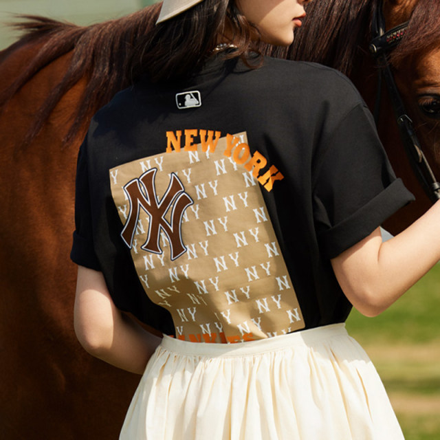 24 New MLB Couple Short Sleeve Men and Women NY Retro Presbyopia Square ...