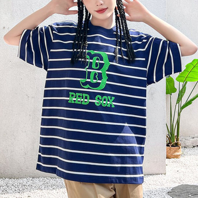 MLB short-sleeved men's and women's T-shirt summer new loose fashion ...