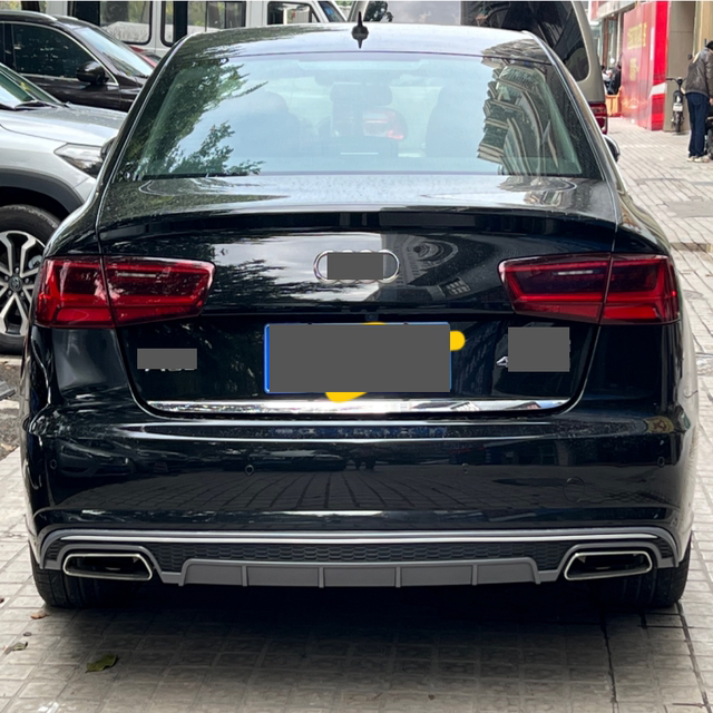 Suitable for Audi A3/A4L/A5/A6L modification Four out of the rear tail exhaust tail throat S3/S4 ...