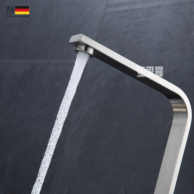 German lead-free 304 stainless steel kitchen faucet hot and cold faucet ...
