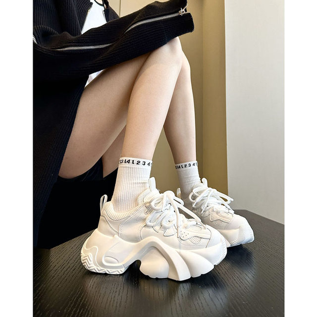 Dongdaimen Fried Street Season ~ Small INS thick sole plus velvet ddel ...