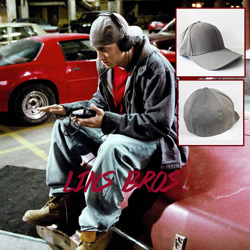 EMINEM Eminem's same 8Mile baseball hat duck tongue hard top eight ...