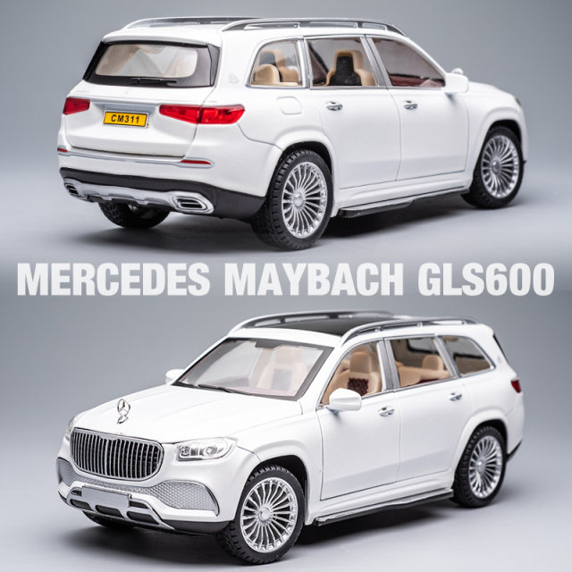 Mercedes-Benz Maybach GLS alloy car model 1/24 car ornaments model gift ...
