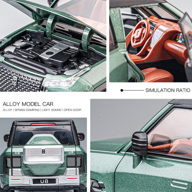 BYD looks up to U8 alloy car model toy car to give boys gifts ...