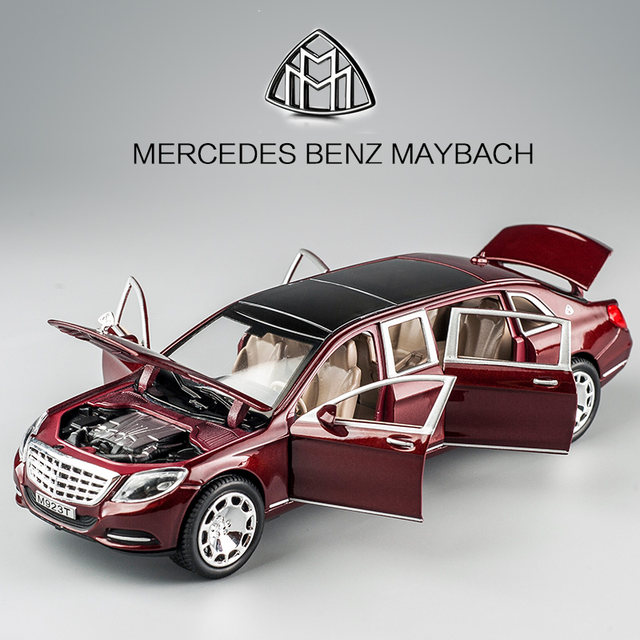 Mercedes-Benz Maybach alloy car model 1:24 simulation alloy car model ...