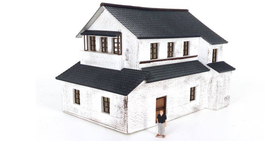 Chinese Sand Table Model - HO Scale Station Scene - DIY Architecture