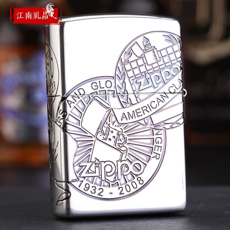 ولاعة زيبو النسخة اليابانية | فتاة مطلية بالفضة في مهب الريح | فتاة الرياح ذات الجوانب الأربعة