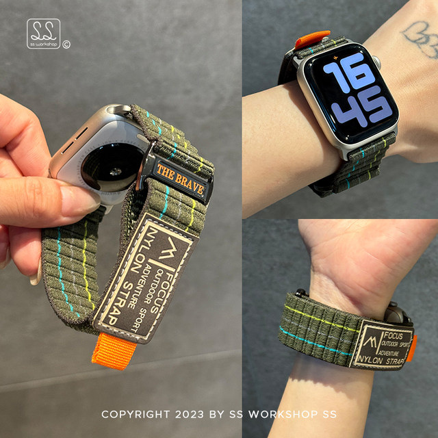 The new nylon wild diameter back loop sports iWatch watch belt suitable ...