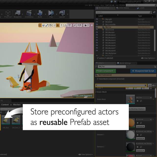 UE4 Unreal 5.4PrefabTool Unreal Engine Nested Preset Support Tool Plug-in