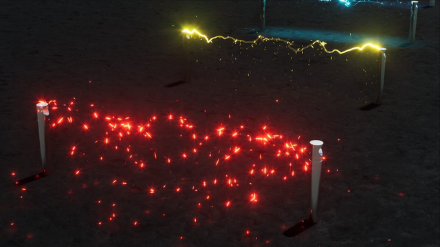 UE4 Unreal 5 TetherBeamFX rope beam laser milk melon particle special ...