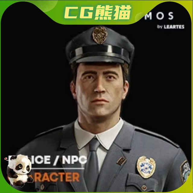 UE4 Unreal 5 Police Character / NPC Police NPC character character model