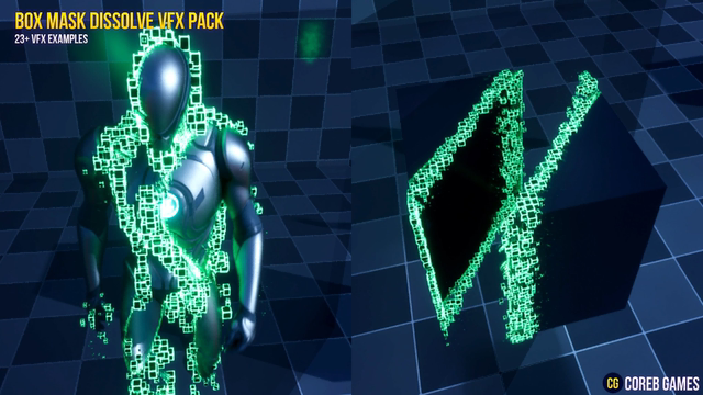 UE5 Unreal 5BoxMaskDissolveVFXPack mask dissolves visual particle ...