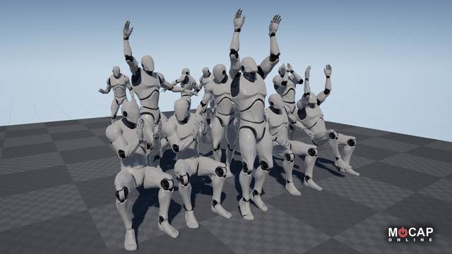 UE4 Unreal 5 Crowd Stadium - Mocap Pack stadium crowd motion capture animation