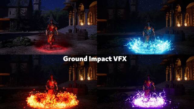 UE4 Unreal 5 Ground Impact VFX ground impact visual effects