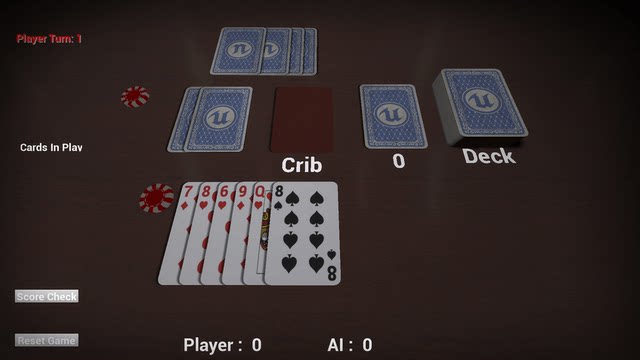 UE4 Unreal 5CribbageSampleProject card game project blueprint