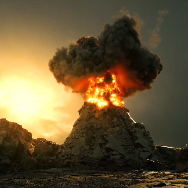 UE5 Unreal 5Volcano3DVDBPack high-quality volcanic eruption special effects package minimum 5.3