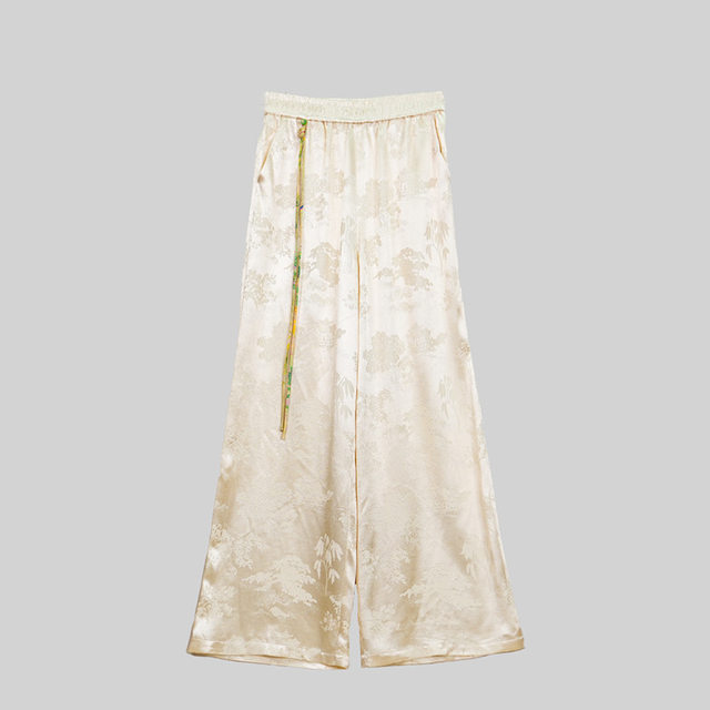 New Chinese retro national Chao Shanshui Blossom True Typical Pants ...