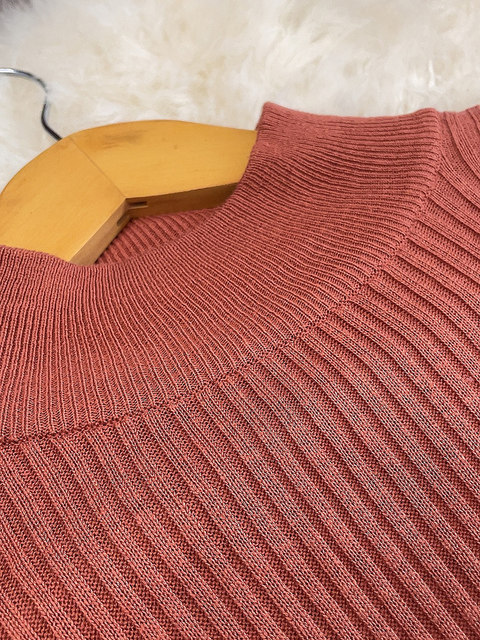 100% silk sweater slim and foreign trade versatile pit strip mulberry ...