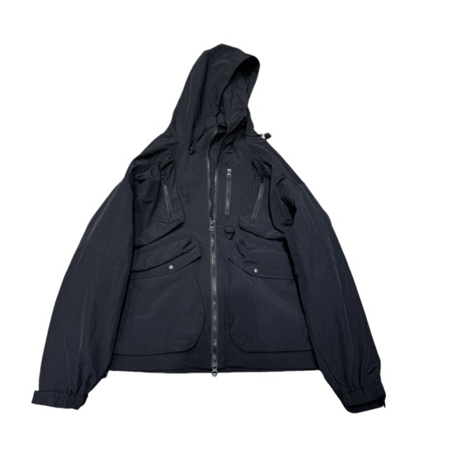 2025 Spring New Solid Color Functional Wind Hooded Jacket Men's Trendy ...