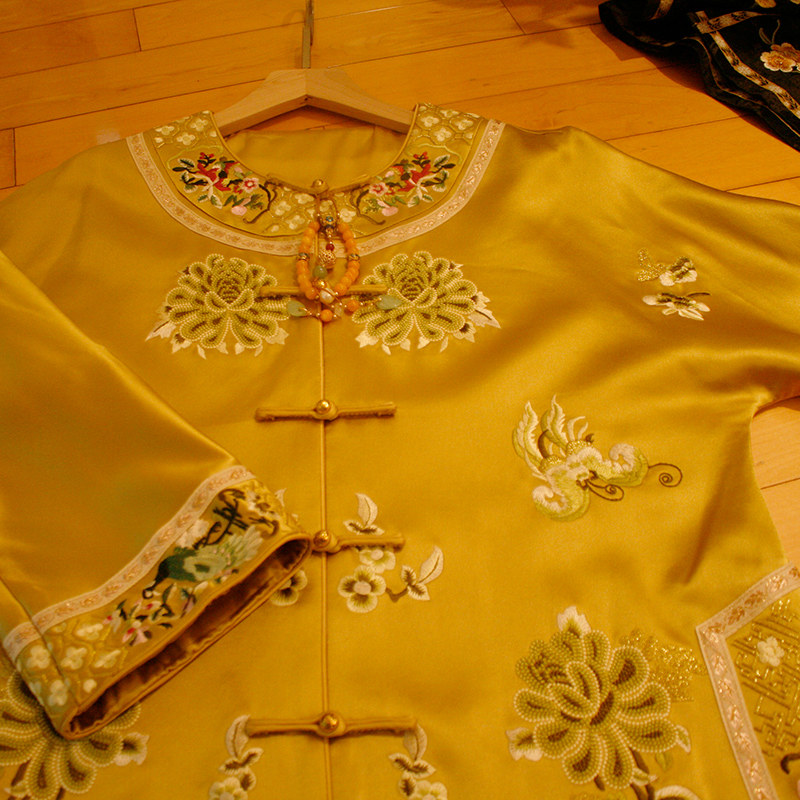 Yiyijia's Jinzhi Jade Leaf New Chinese Retro Heavy Industry Embroidery ...