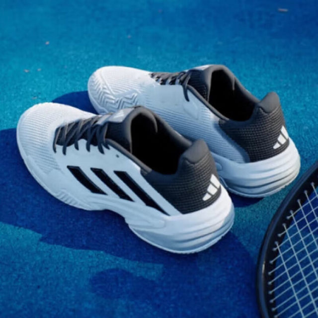 Adidas men's shoes 2025 new BARRICADE 13 non-slip wear-resistant sports ...