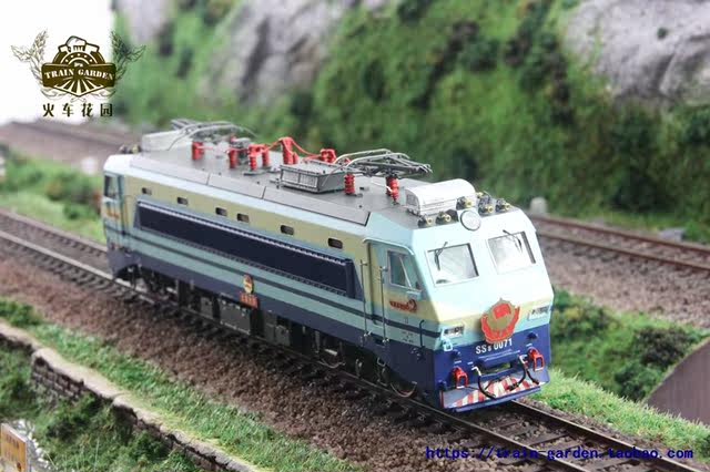 1/87 China Railway Shaoshan SS8 electric locomotive simulation copper ...