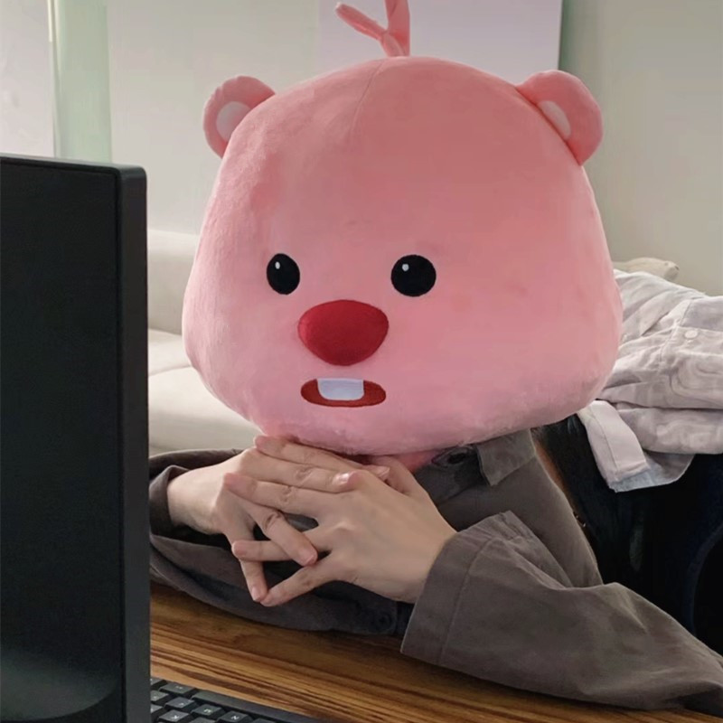 Zanmang Loopy Beaver Ruby 플러시 인형 - 대형