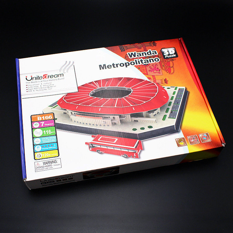 3D Puzzle Stadiona Manchester United/Real Madrid - Buildream Papercraft ...