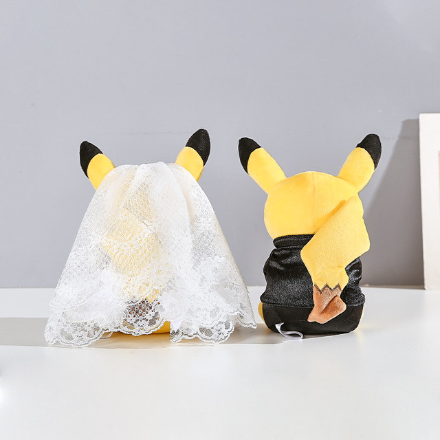Japanese Pokemon Pokémon Genuine Western Wedding Pikachu Couple Doll ...